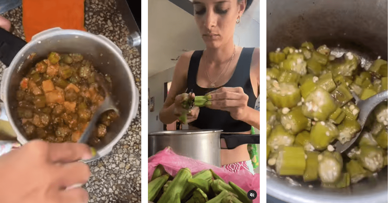 El truco para hacer quimbombó con carne de puerco sin baba